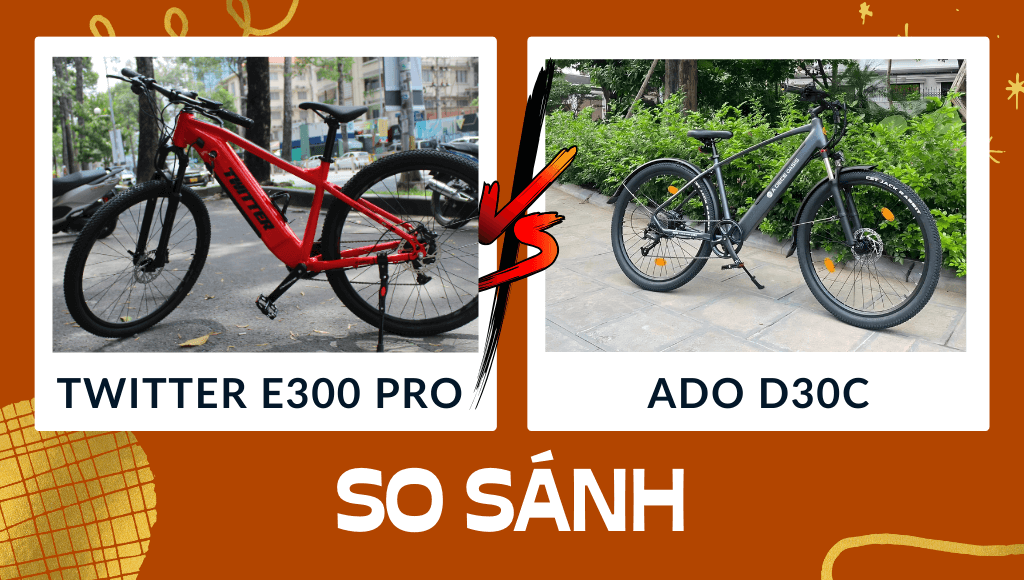 So sánh Twitter E300 PRO và ADO D30C: Hai mẫu xe trợ lực điện HOT nhất